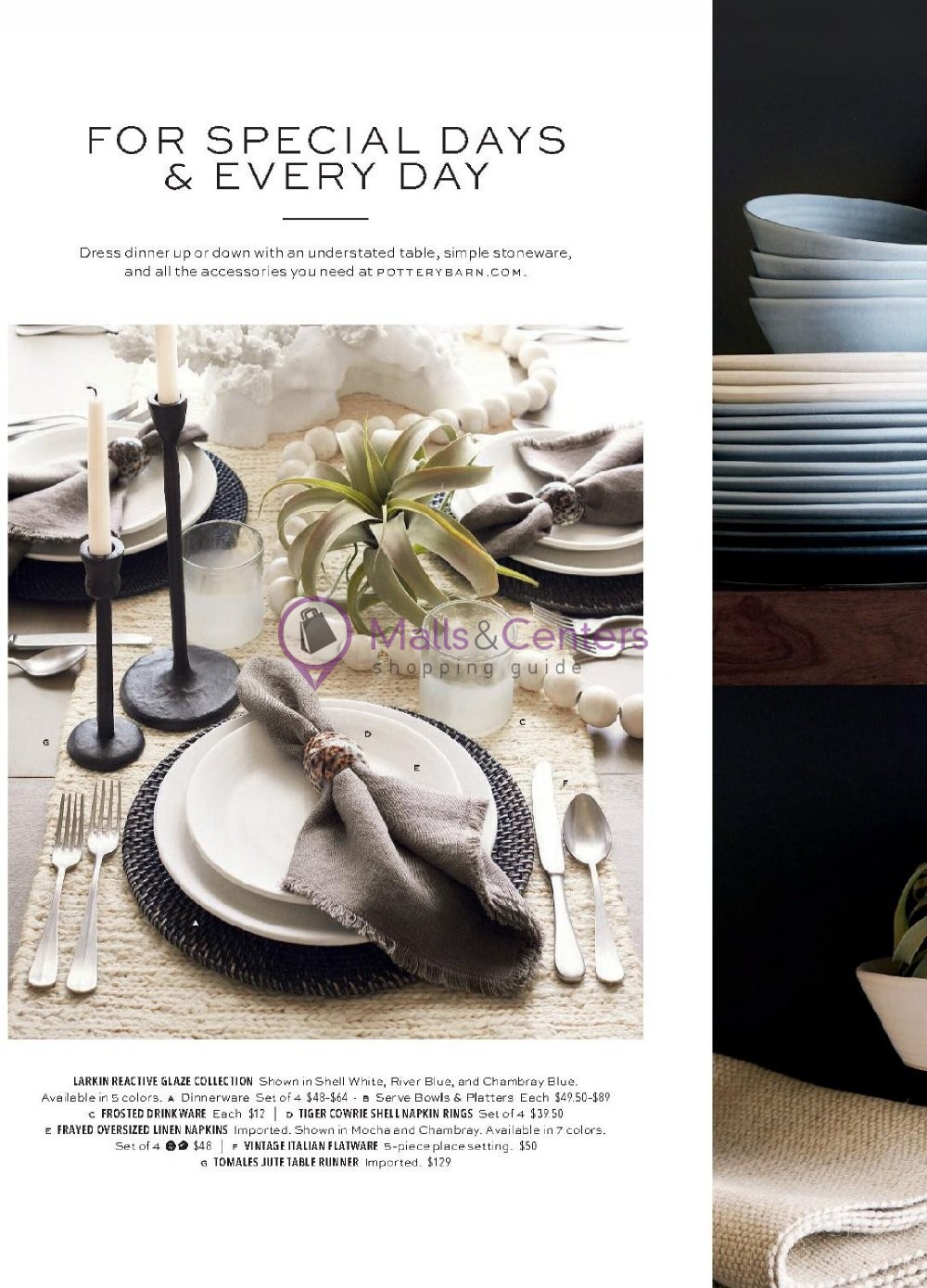 Pottery Barn Weekly Ad - sales & flyers specials - MallsCenters