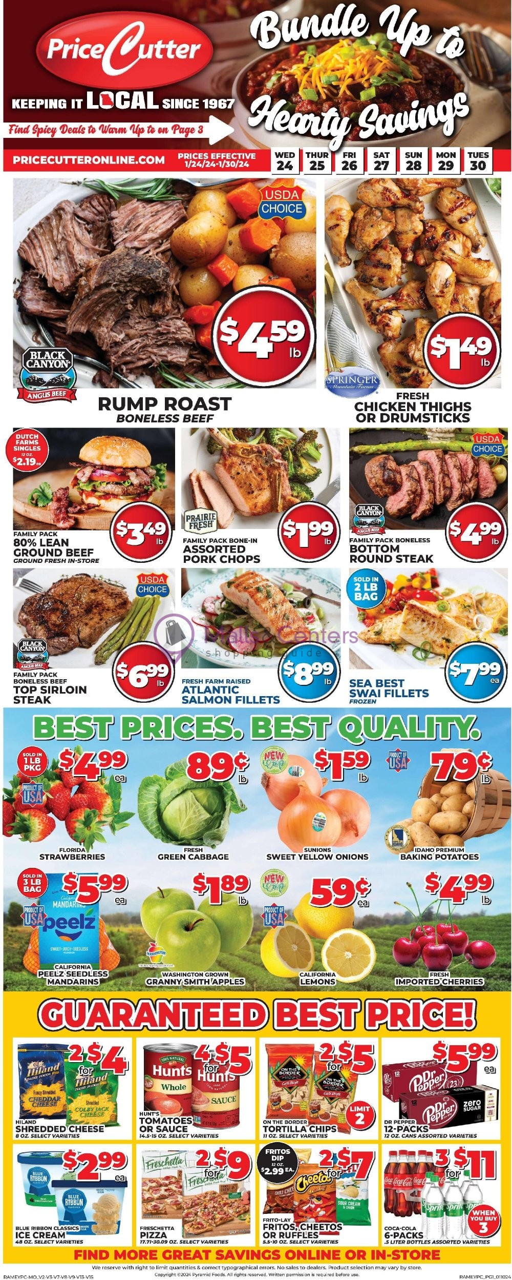Price Cutter Weekly Ad, from Wed, 1/24/2024 - sales & flyers specials ...
