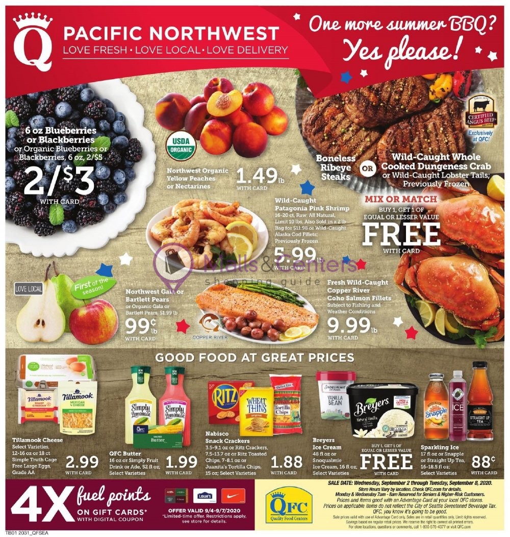 QFC Quality Food Centers Weekly Ad - sales & flyers specials - MallsCenters