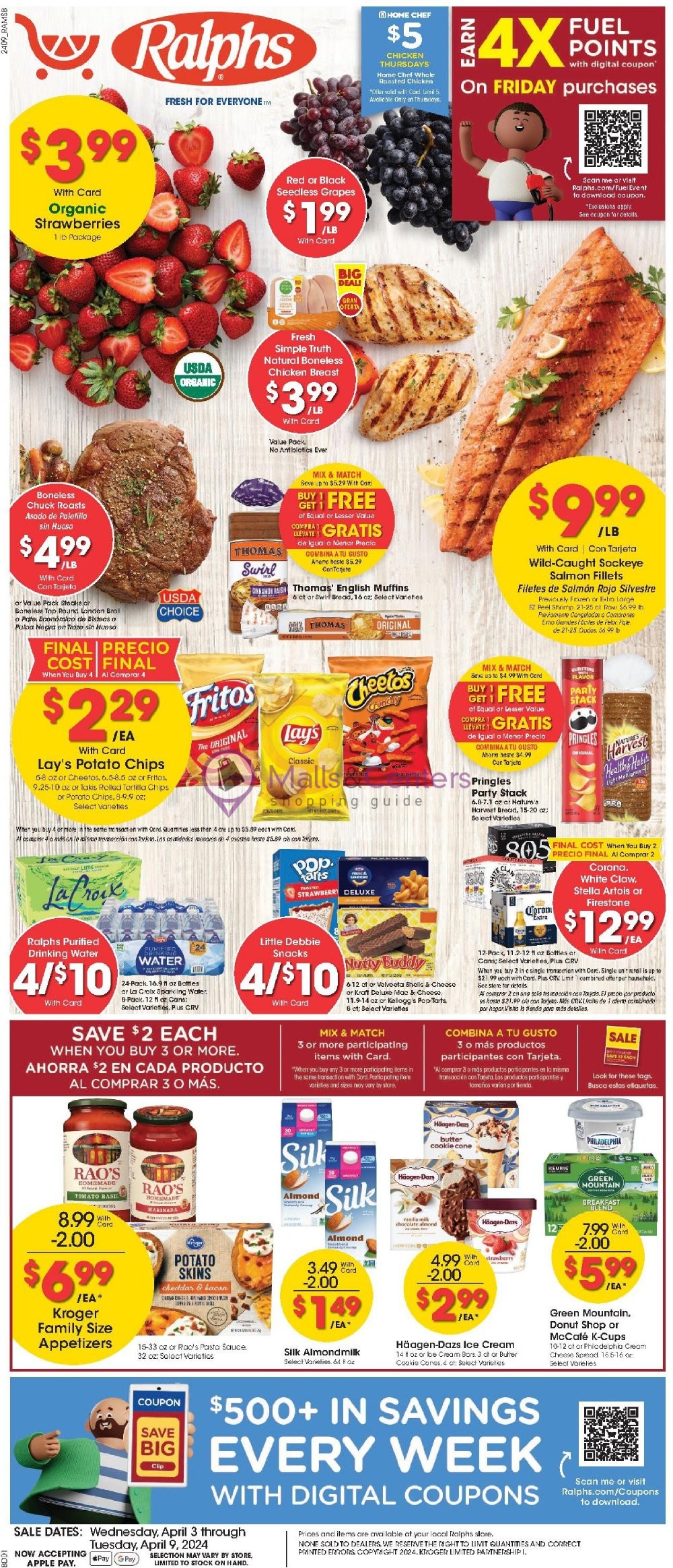 Ralphs Weekly Ad, from Wed, 4/3/2024 - sales & flyers specials ...