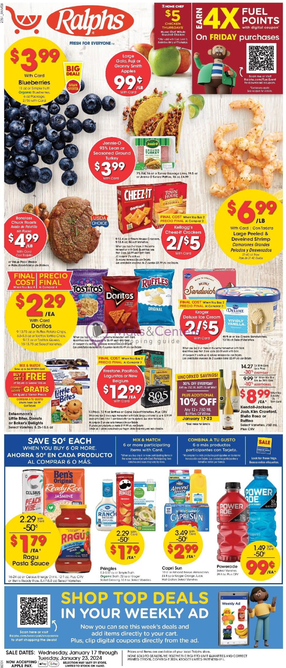 Ralphs Weekly Ad, from Wed, 1/17/2024 - sales & flyers specials ...