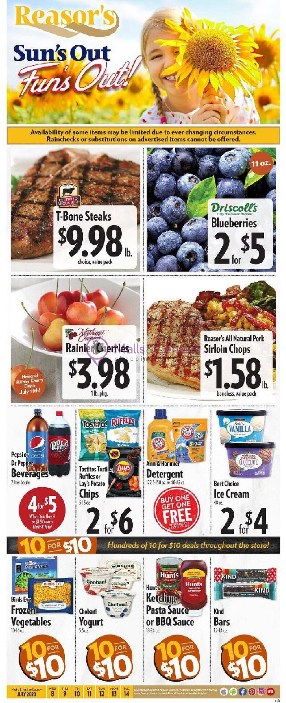 Reasor's Weekly ad valid from 07/08/2020 to 07/14/2020 - MallsCenters