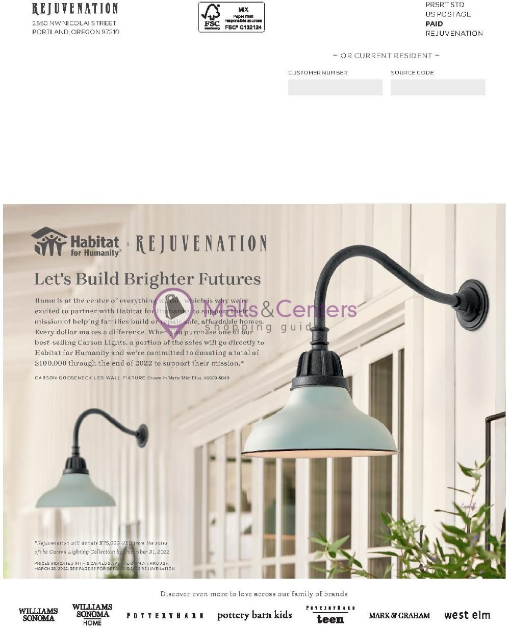 Rejuvenation Weekly Ad - sales & flyers specials - MallsCenters