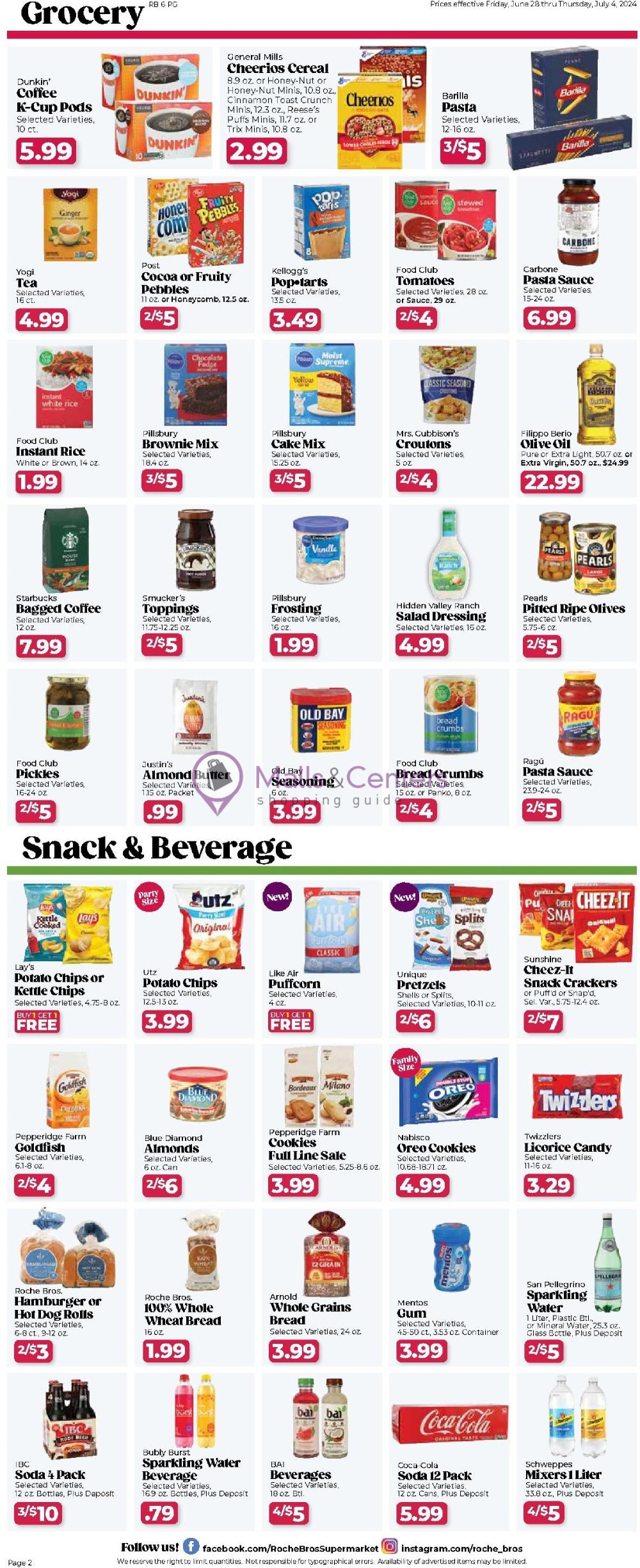 Roche Bros. Supermarkets Weekly ad valid from 06/28/2024 to 07/04/2024 ...