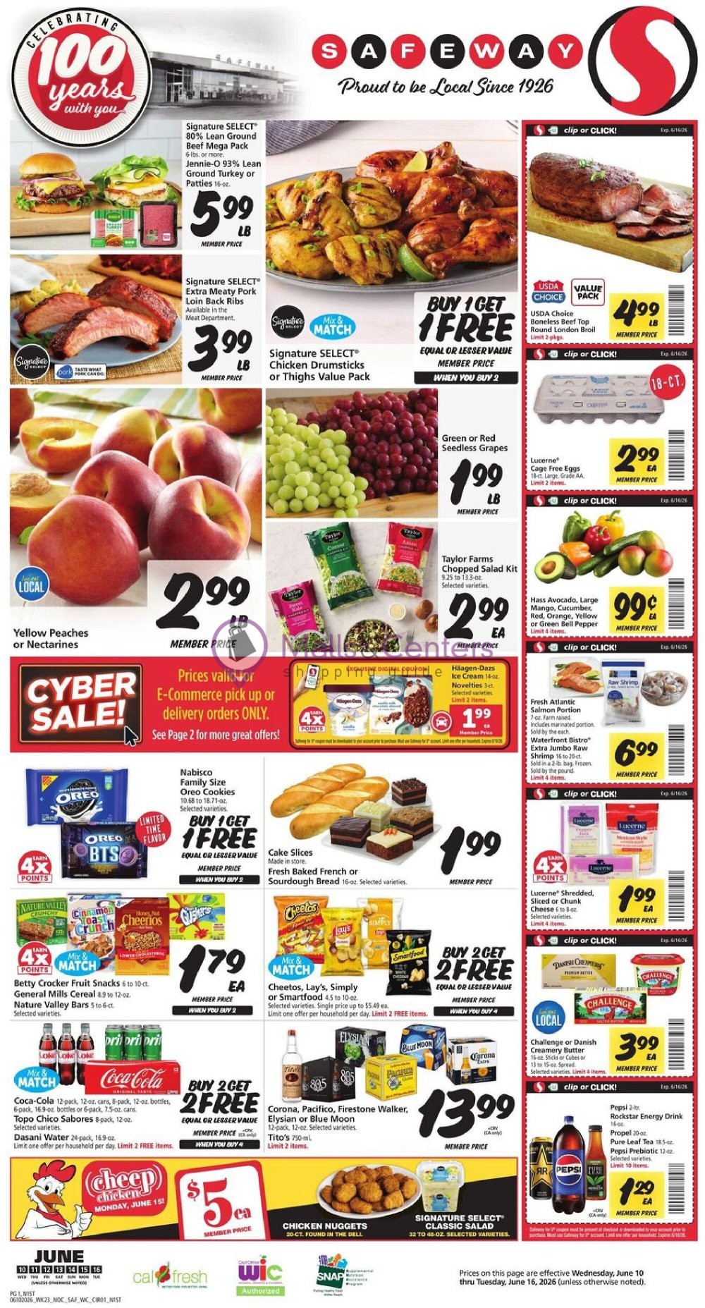 Safeway Weekly ad valid from 06/10/2026 to 06/16/2026 - MallsCenters