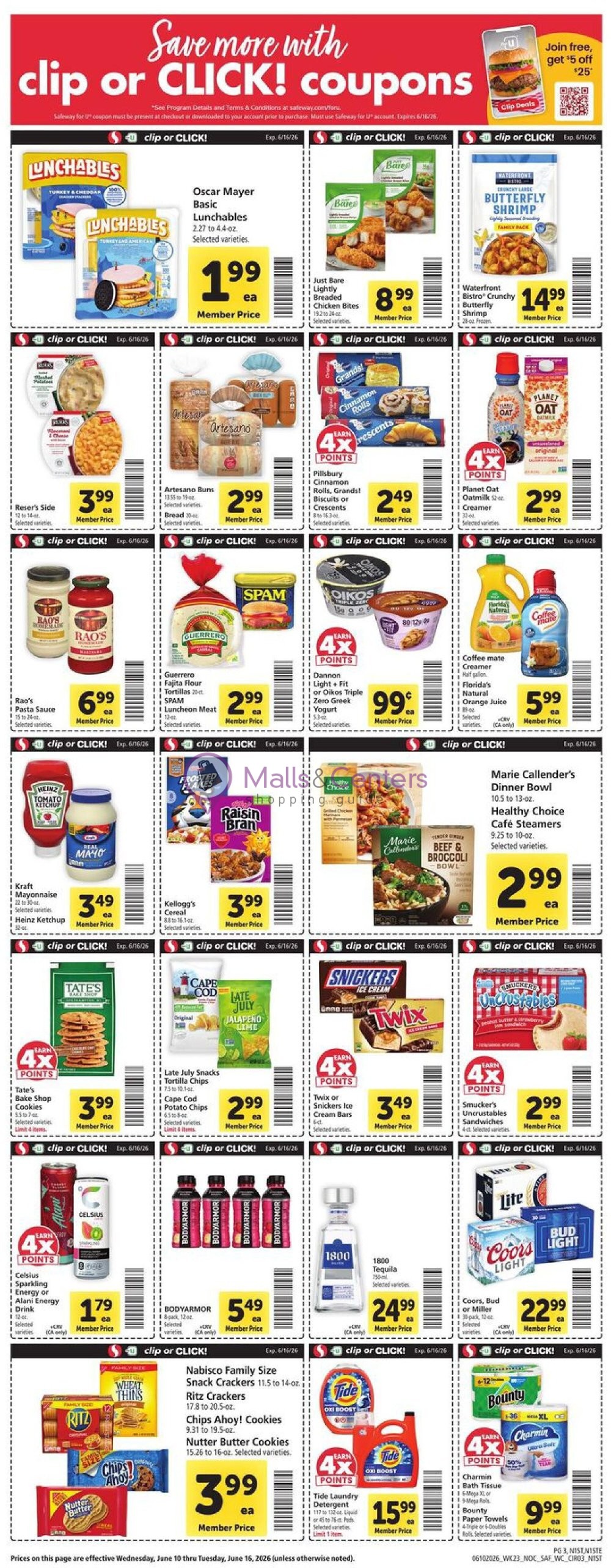 Safeway Weekly ad valid from 06/10/2026 to 06/16/2026 - MallsCenters