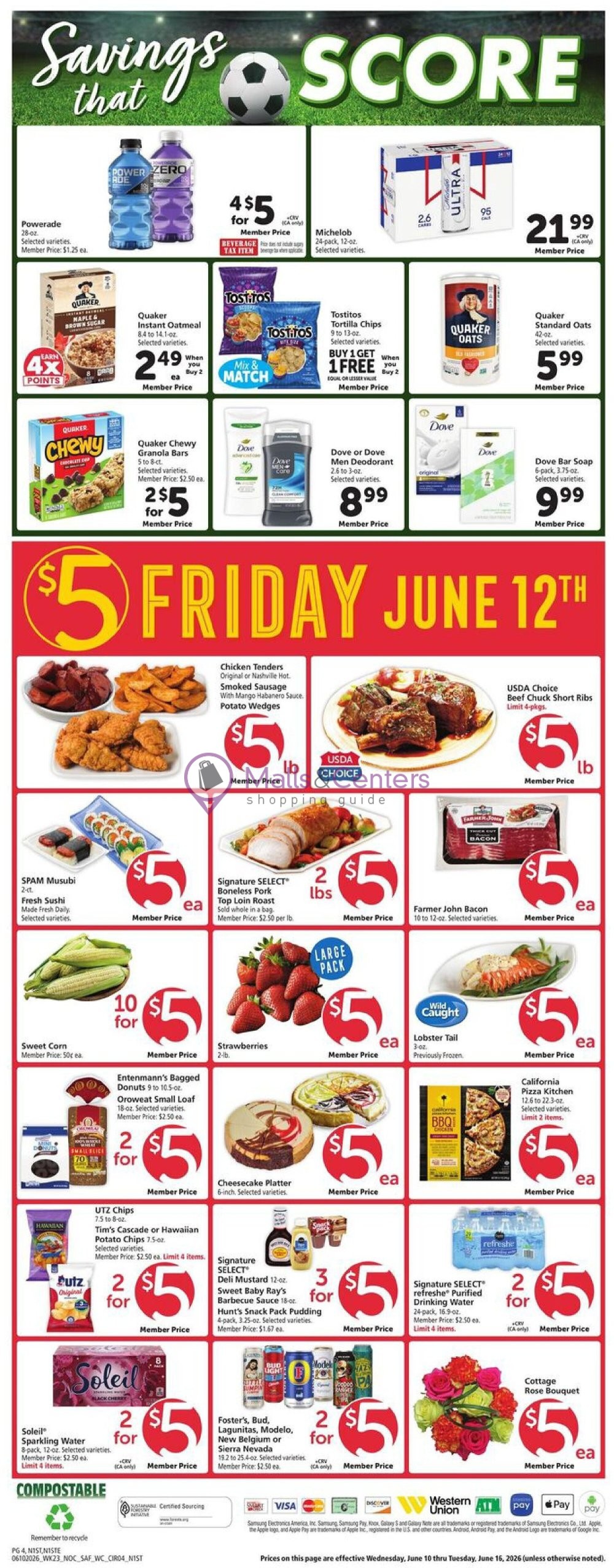 Safeway Weekly ad valid from 06/10/2026 to 06/16/2026 - MallsCenters