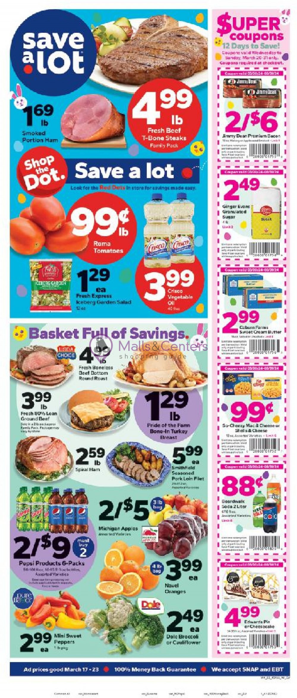 Save a Lot food store Weekly Ad, from Sun, 3/17/2024 - sales & flyers ...