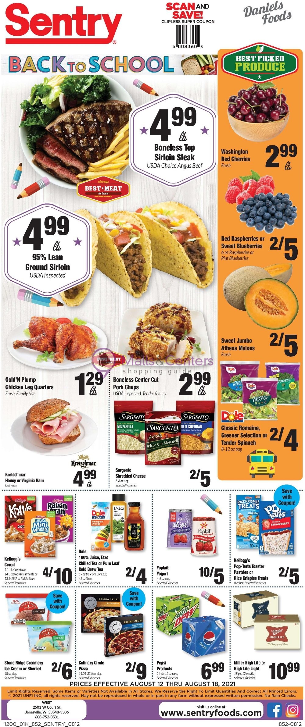 Sentry Foods Weekly Ad - sales & flyers specials - MallsCenters