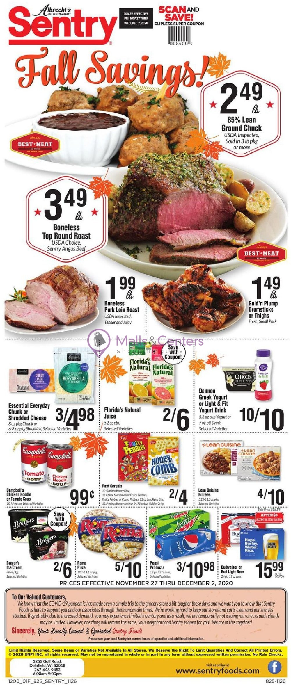 Sentry Foods Weekly Ad - sales & flyers specials - MallsCenters