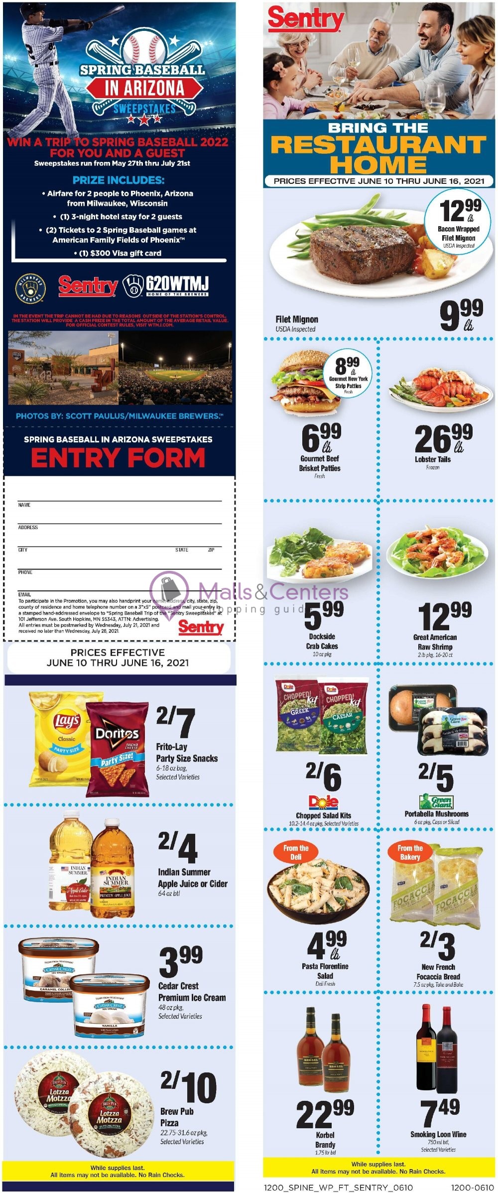 Sentry Foods Weekly Ad - sales & flyers specials - MallsCenters