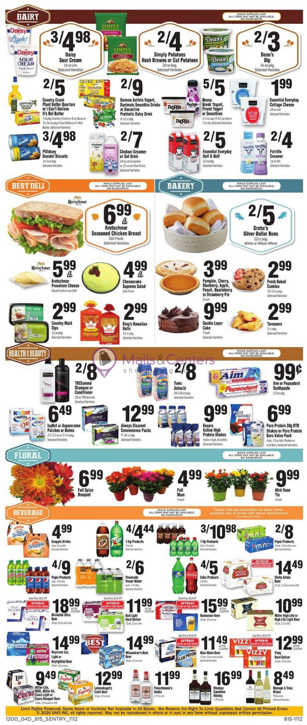 Sentry Foods Weekly Ad - sales & flyers specials - MallsCenters