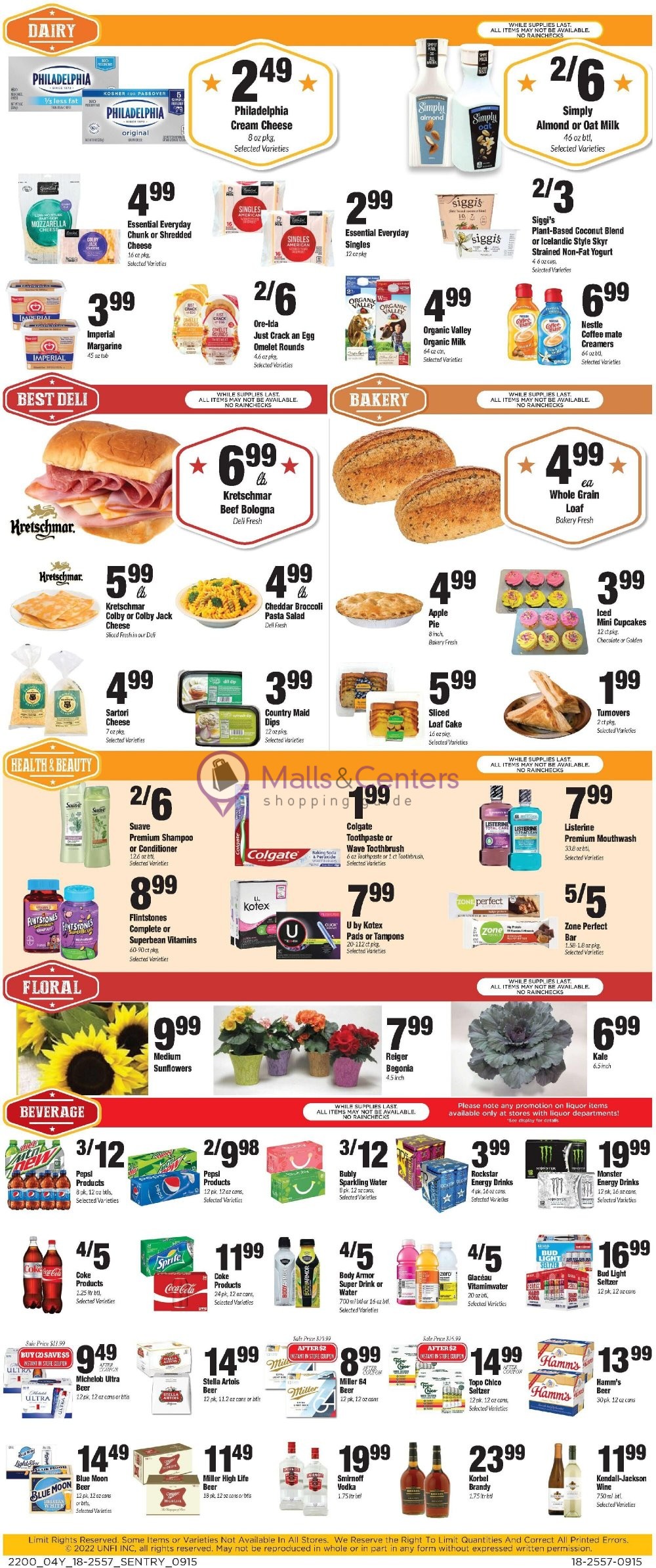 Sentry Foods Weekly Ad - sales & flyers specials - MallsCenters