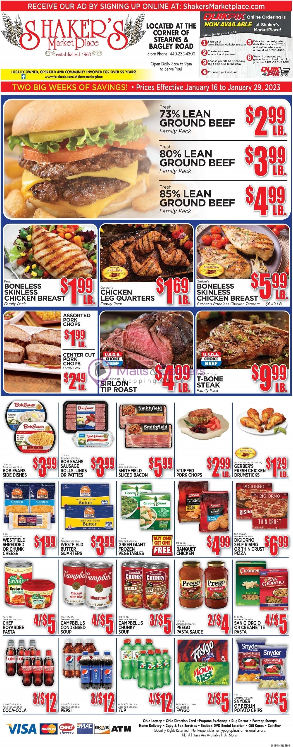 Shaker's MarketPlace Weekly Ad - sales & flyers specials - MallsCenters