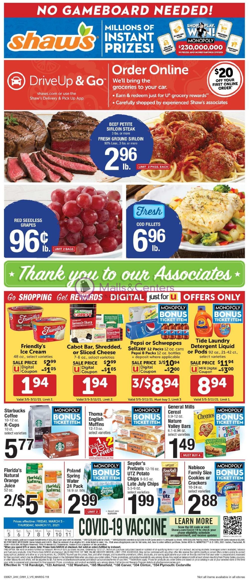 Shaws Weekly Ad - sales & flyers specials - MallsCenters