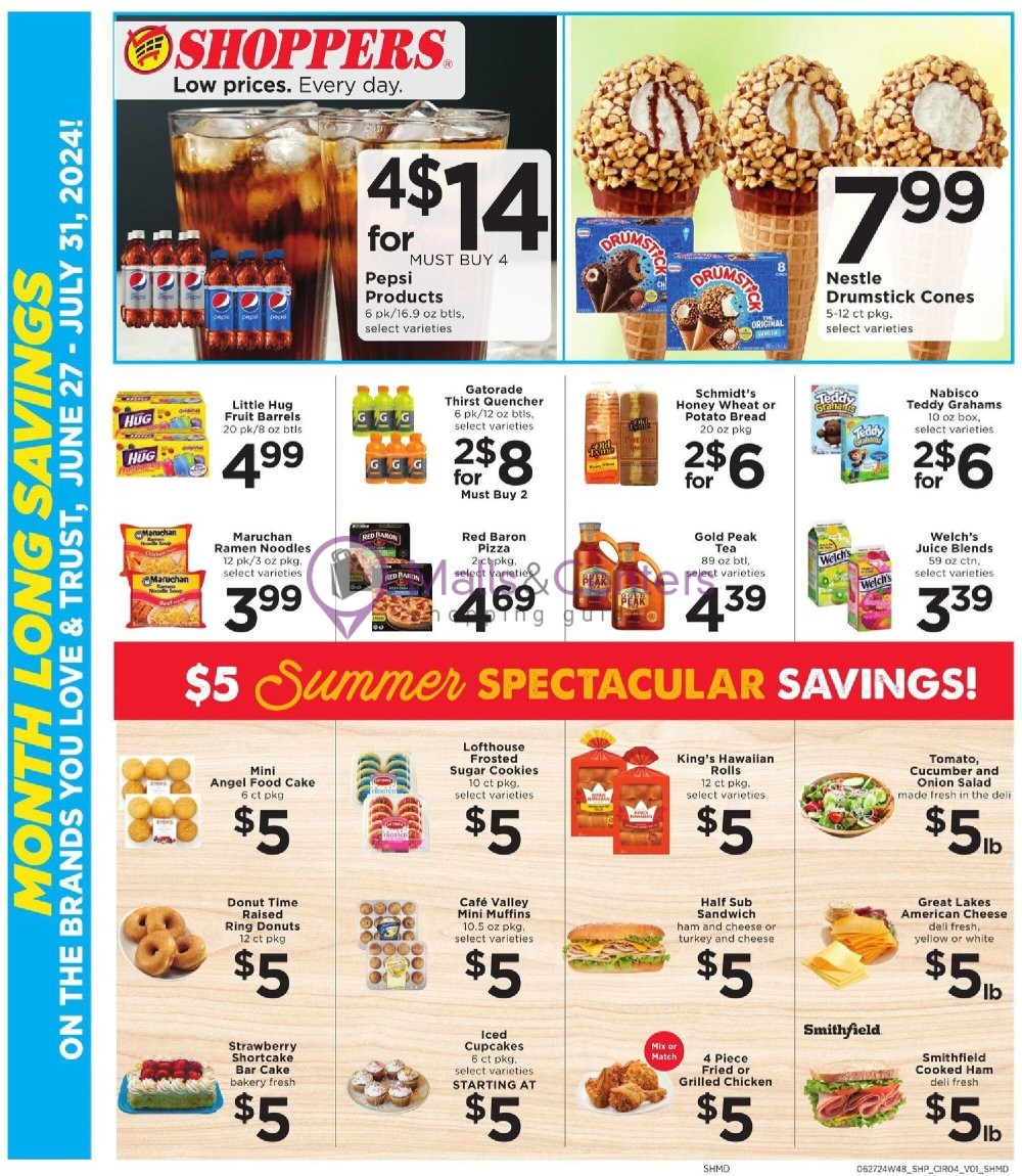 Shoppers Food Weekly ad valid from 06/27/2024 to 07/03/2024 - MallsCenters