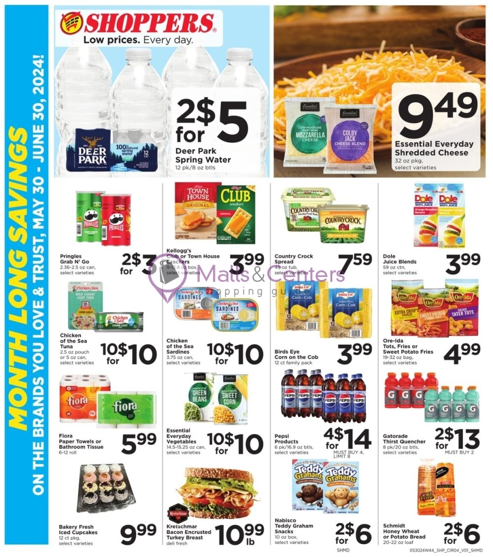 Shoppers Food Weekly ad valid from 05/30/2024 to 06/05/2024 - MallsCenters