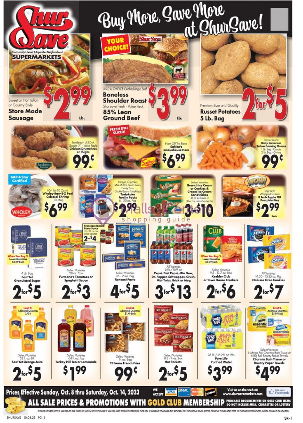 ShurSave Markets Weekly ad valid from 10/08/2023 to 10/14/2023 ...