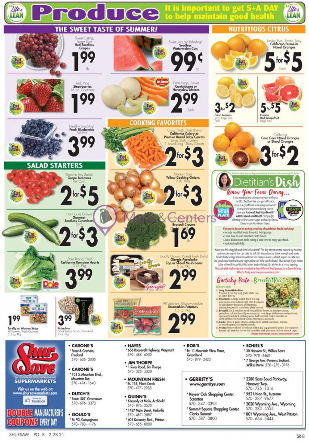 ShurSave Markets Weekly Ad - sales & flyers specials - MallsCenters