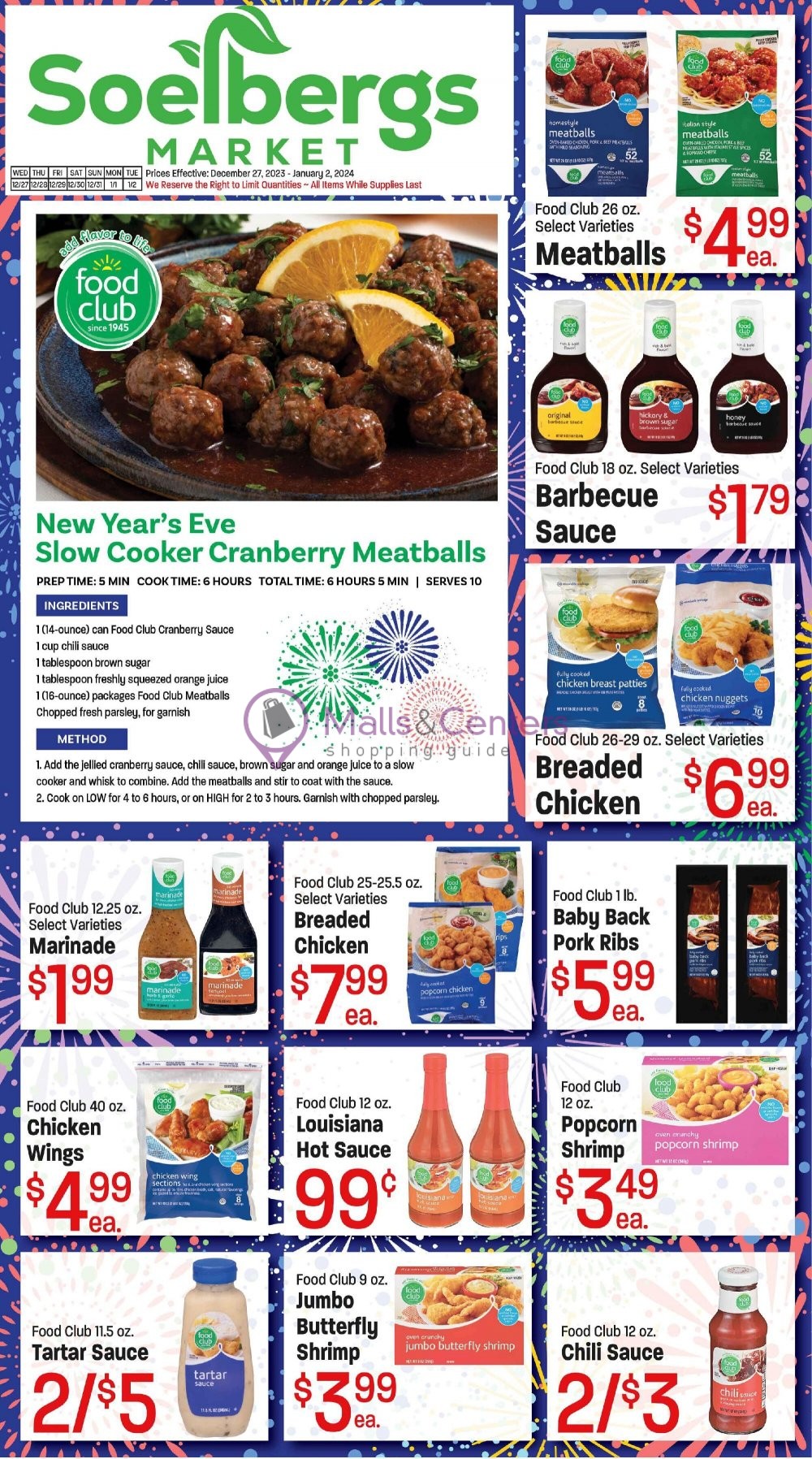 Soelberg's Market Weekly Ad, from Wed, 12/27/2023 - sales & flyers ...