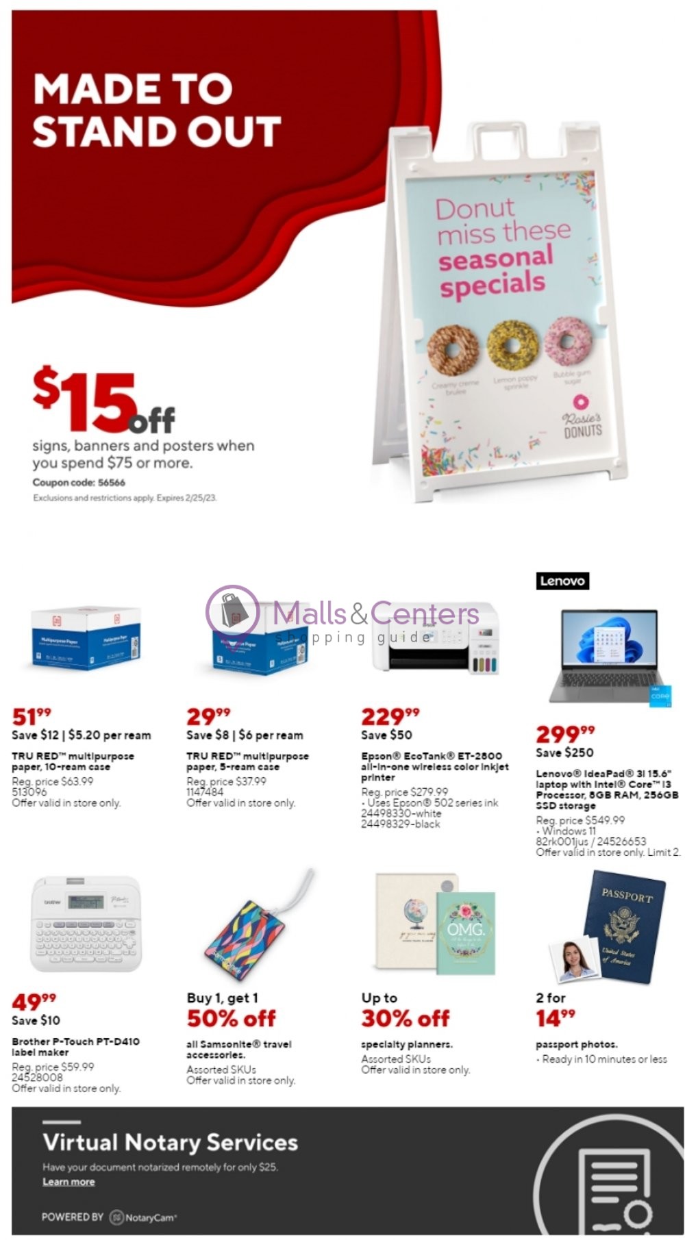 Staples Weekly Ad - sales & flyers specials - MallsCenters