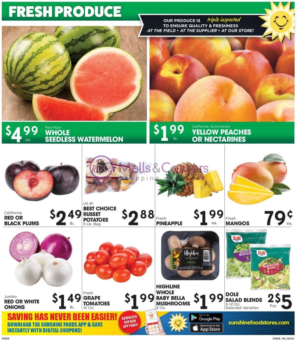 Sunshine Foods Weekly Ad - sales & flyers specials - MallsCenters