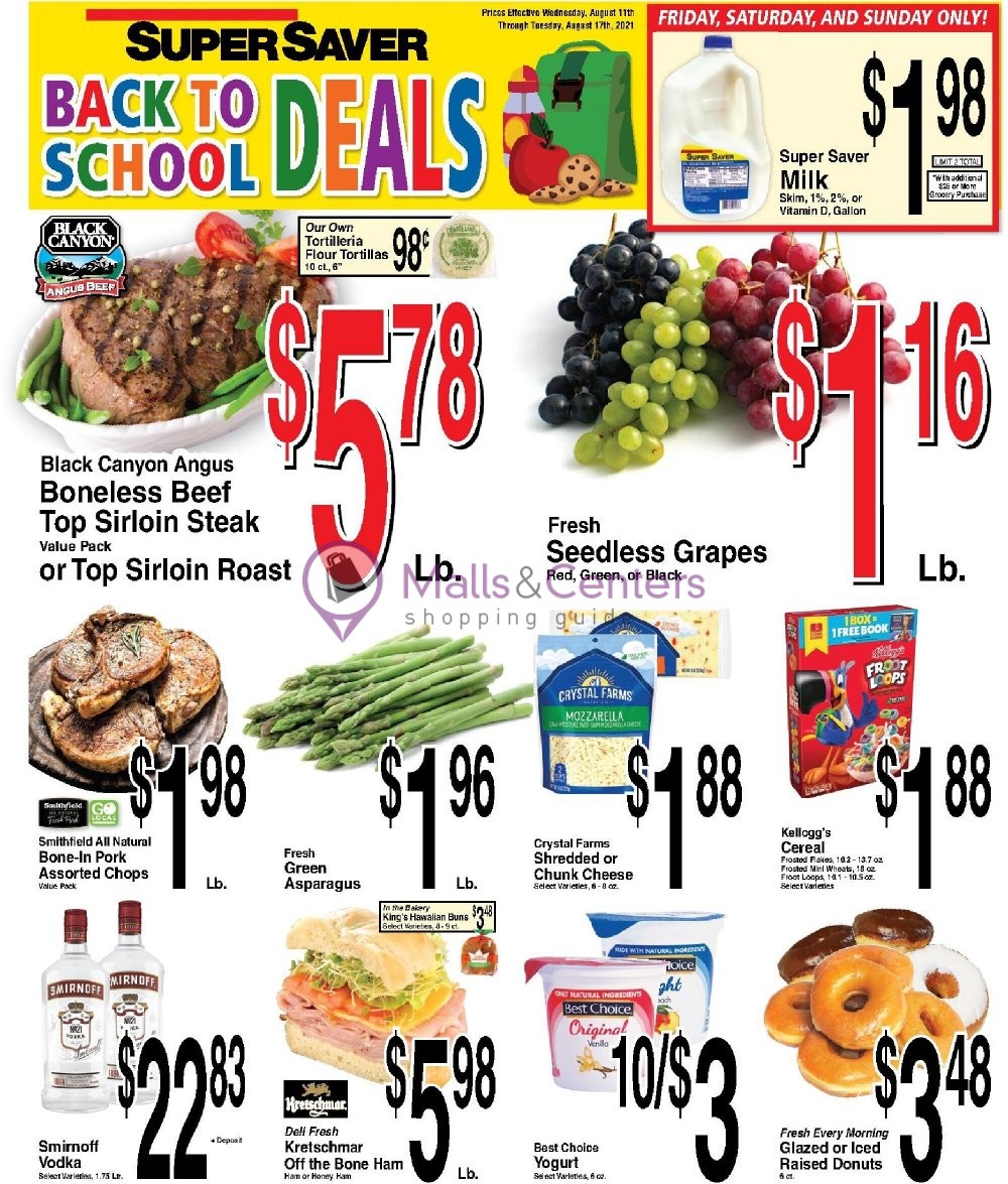 Super Saver Weekly Ad - sales & flyers specials - MallsCenters