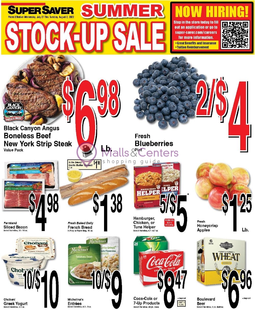 Super Saver Weekly Ad - sales & flyers specials - MallsCenters