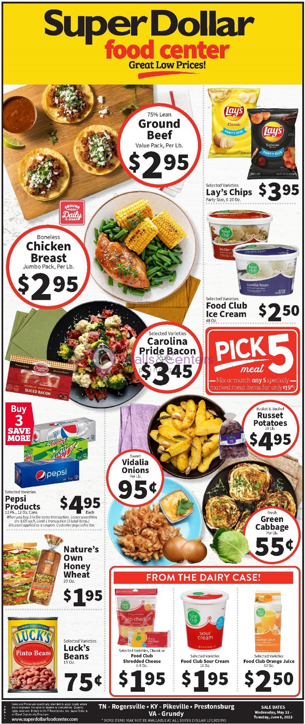 SuperDollar Food Center Weekly ad valid from 05/31/2023 to 06/06/2023 - MallsCenters