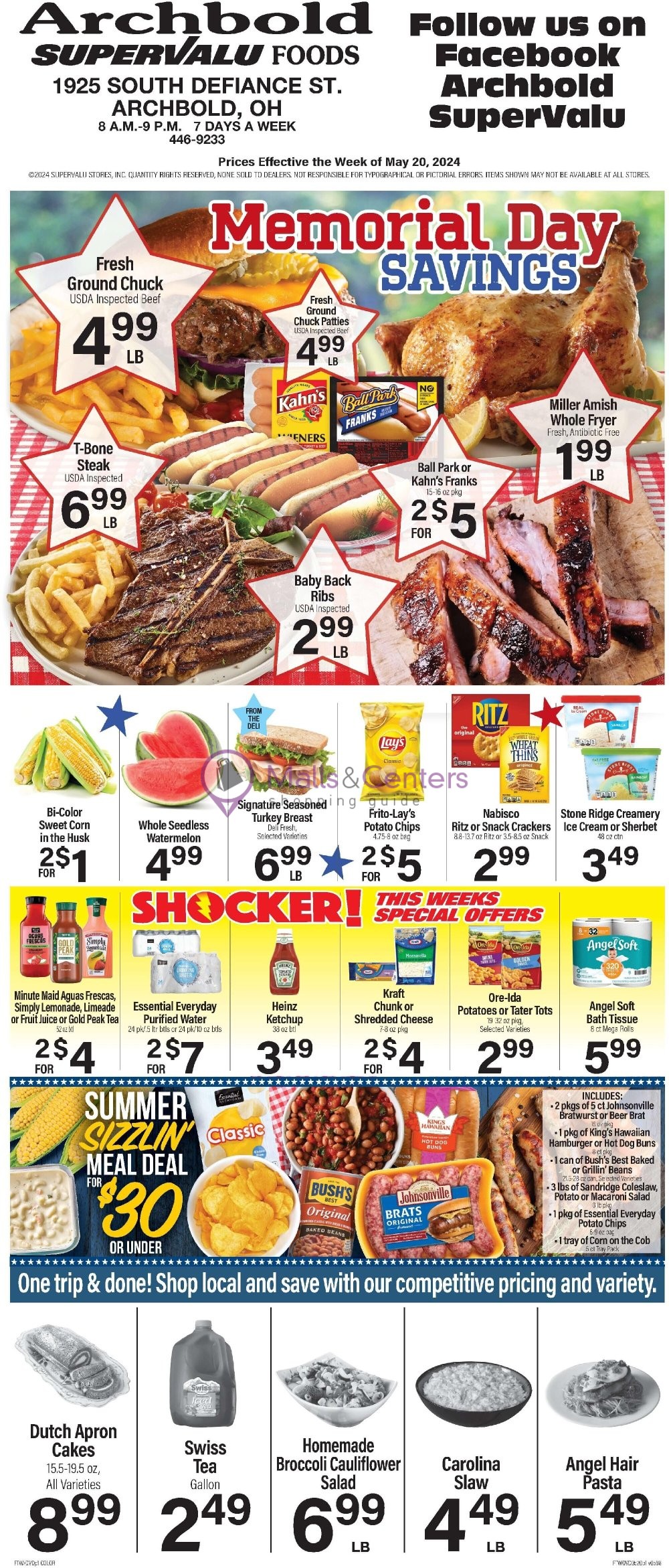 Supervalu Food Stores Weekly Ad, from Mon, 5/20/2024 - sales & flyers ...