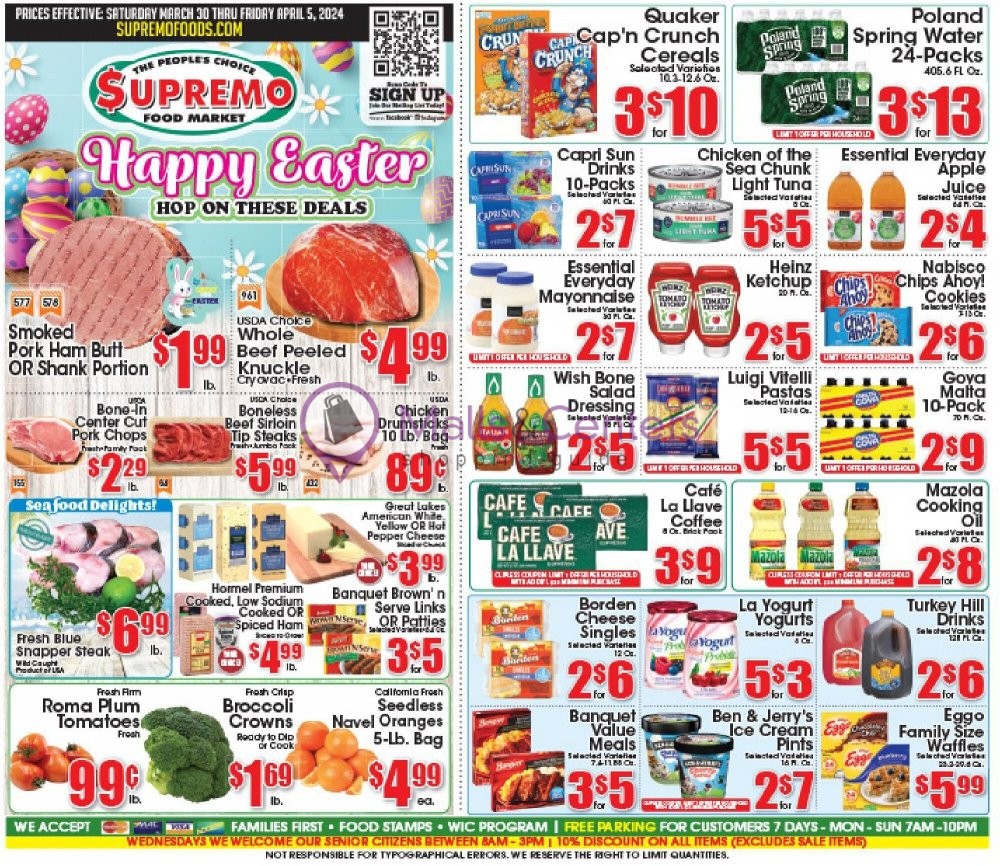 Supremo Food Market Weekly Ad, from Sat, 3/30/2024 - sales & flyers ...