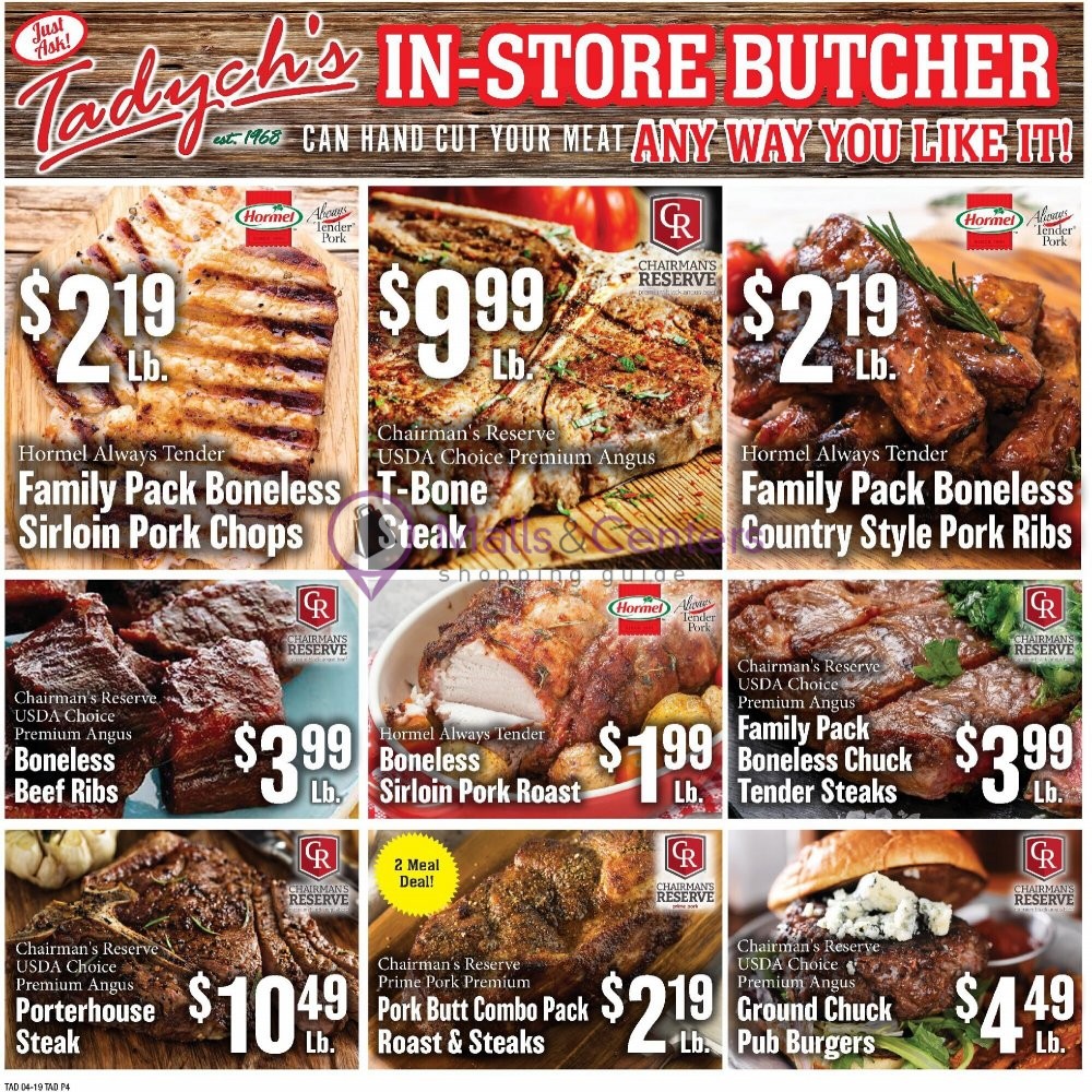 Tadych’s Weekly Ad - sales & flyers specials - MallsCenters
