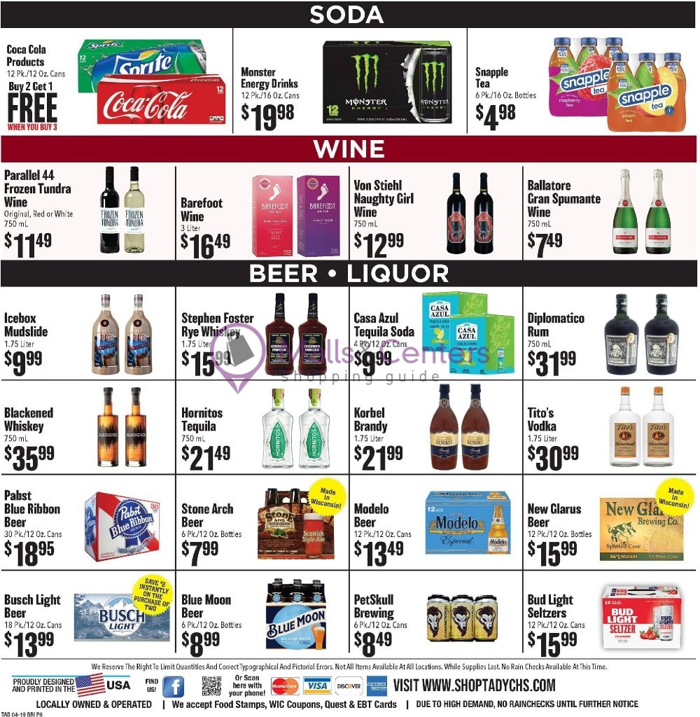 Tadych’s Weekly Ad - sales & flyers specials - MallsCenters