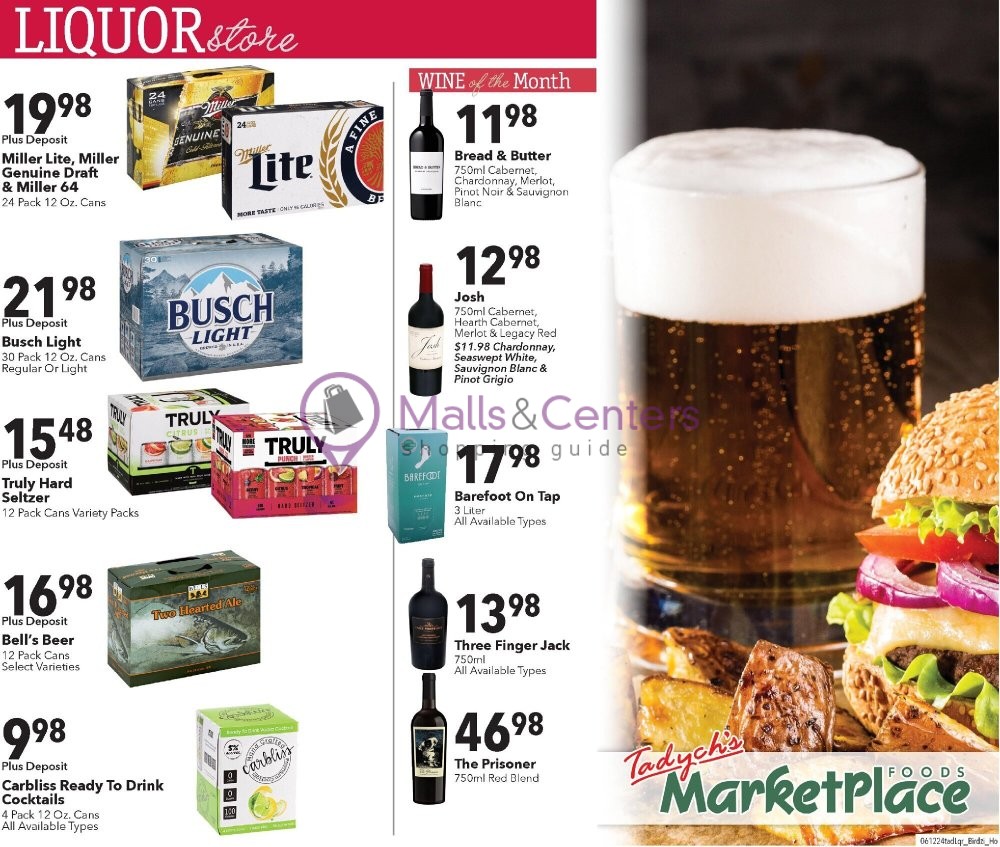 Tadych’s Weekly ad valid from 06/12/2024 to 06/18/2024 - MallsCenters