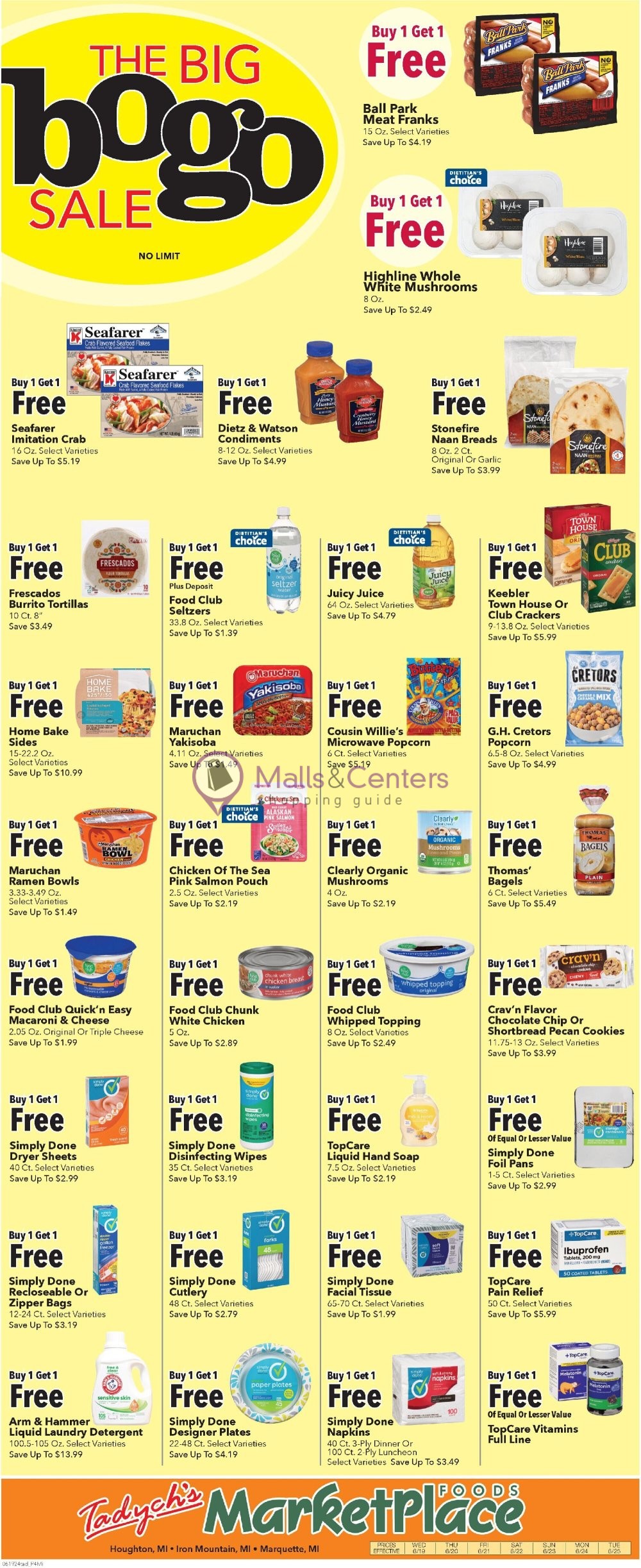 Tadych’s Weekly ad valid from 06/19/2024 to 06/25/2024 - MallsCenters