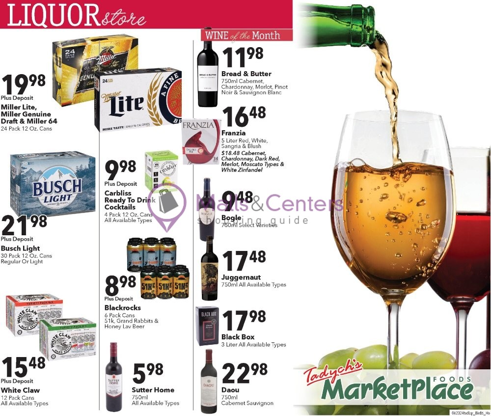Tadych’s Weekly ad valid from 06/26/2024 to 07/02/2024 - MallsCenters