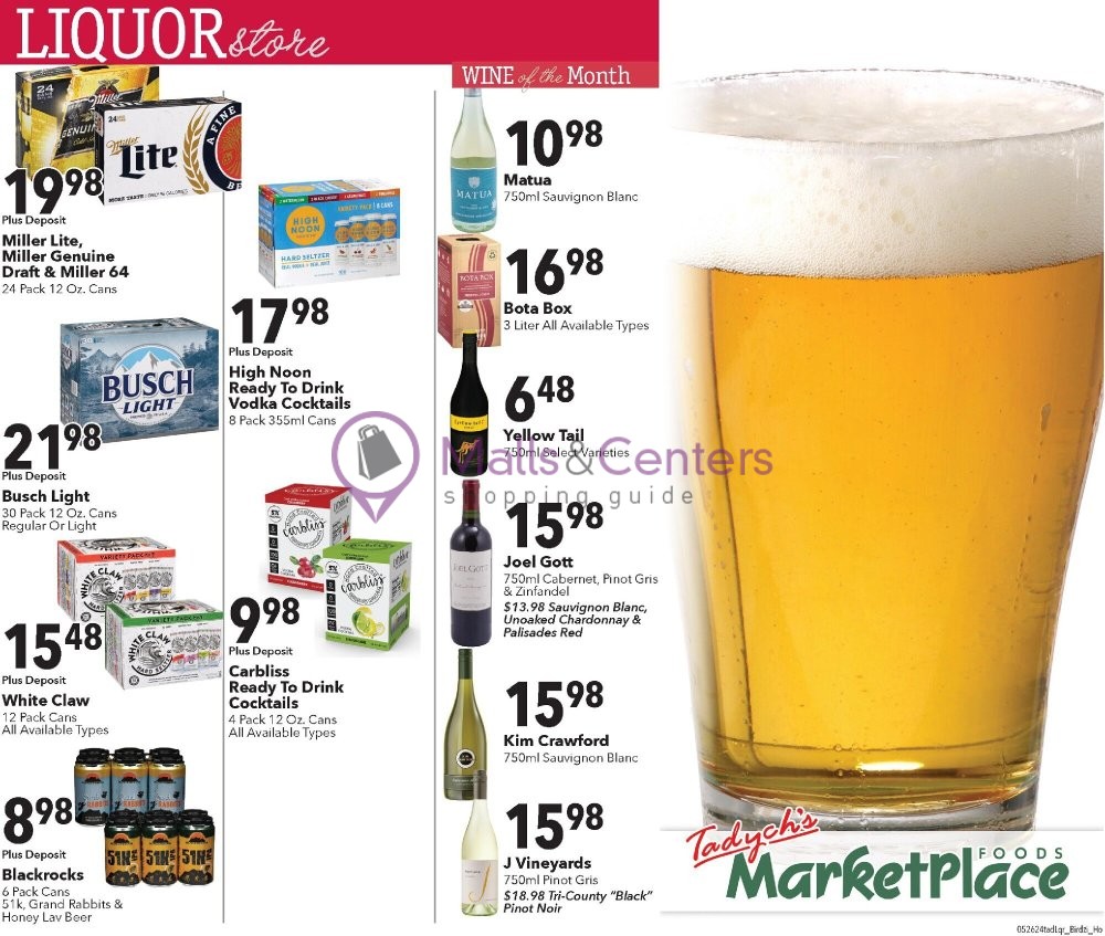 Tadych’s Weekly ad valid from 05/29/2024 to 06/04/2024 - MallsCenters
