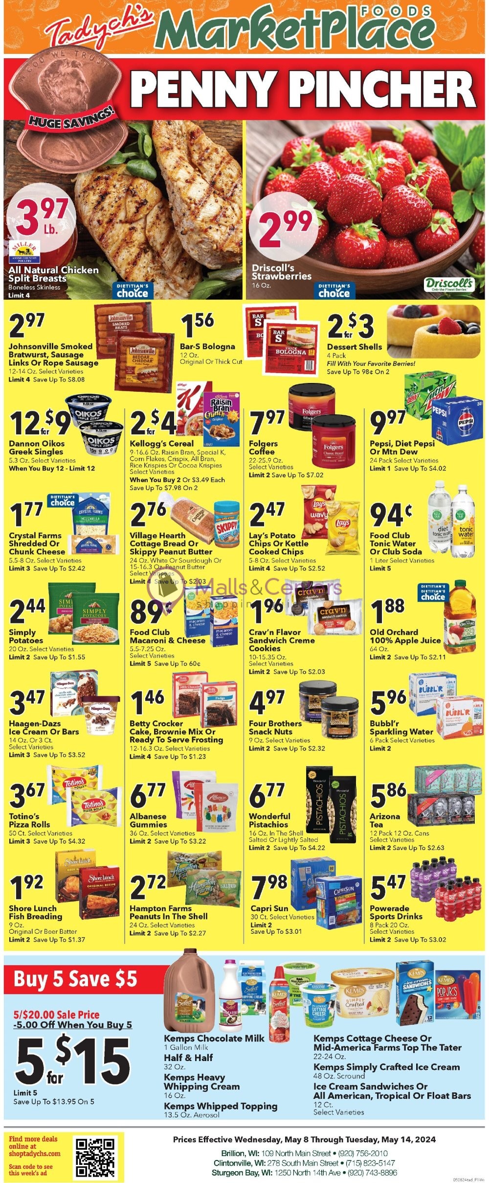 Tadych’s Weekly ad valid from 05/08/2024 to 05/14/2024 - MallsCenters