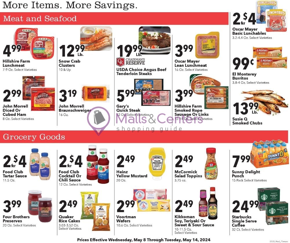 Tadych’s Weekly ad valid from 05/08/2024 to 05/14/2024 - MallsCenters