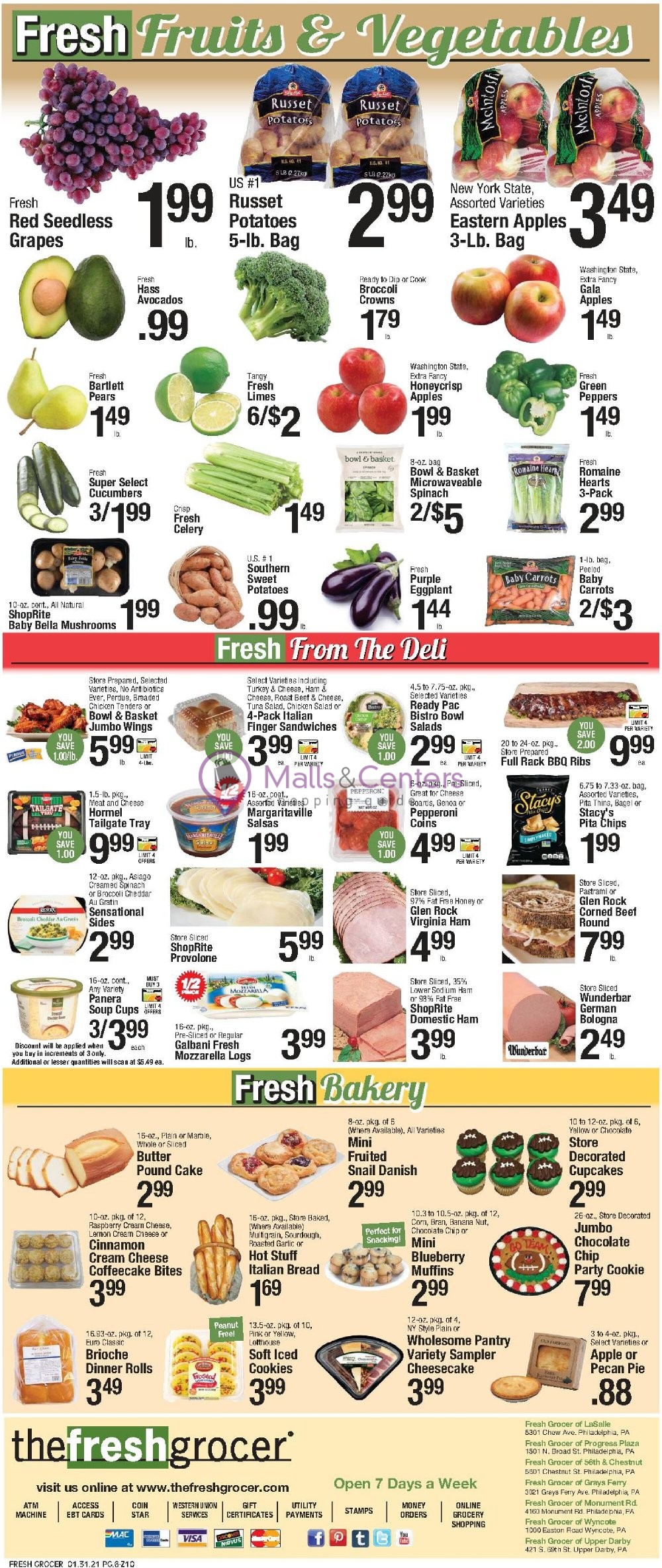 The Fresh Grocer Weekly Ad - sales & flyers specials - MallsCenters