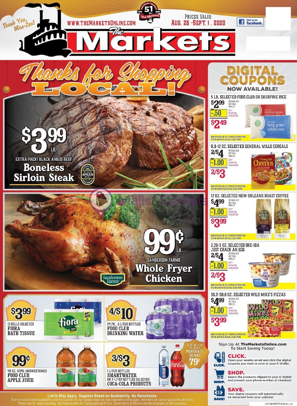 The Markets Weekly Ad - sales & flyers specials - MallsCenters