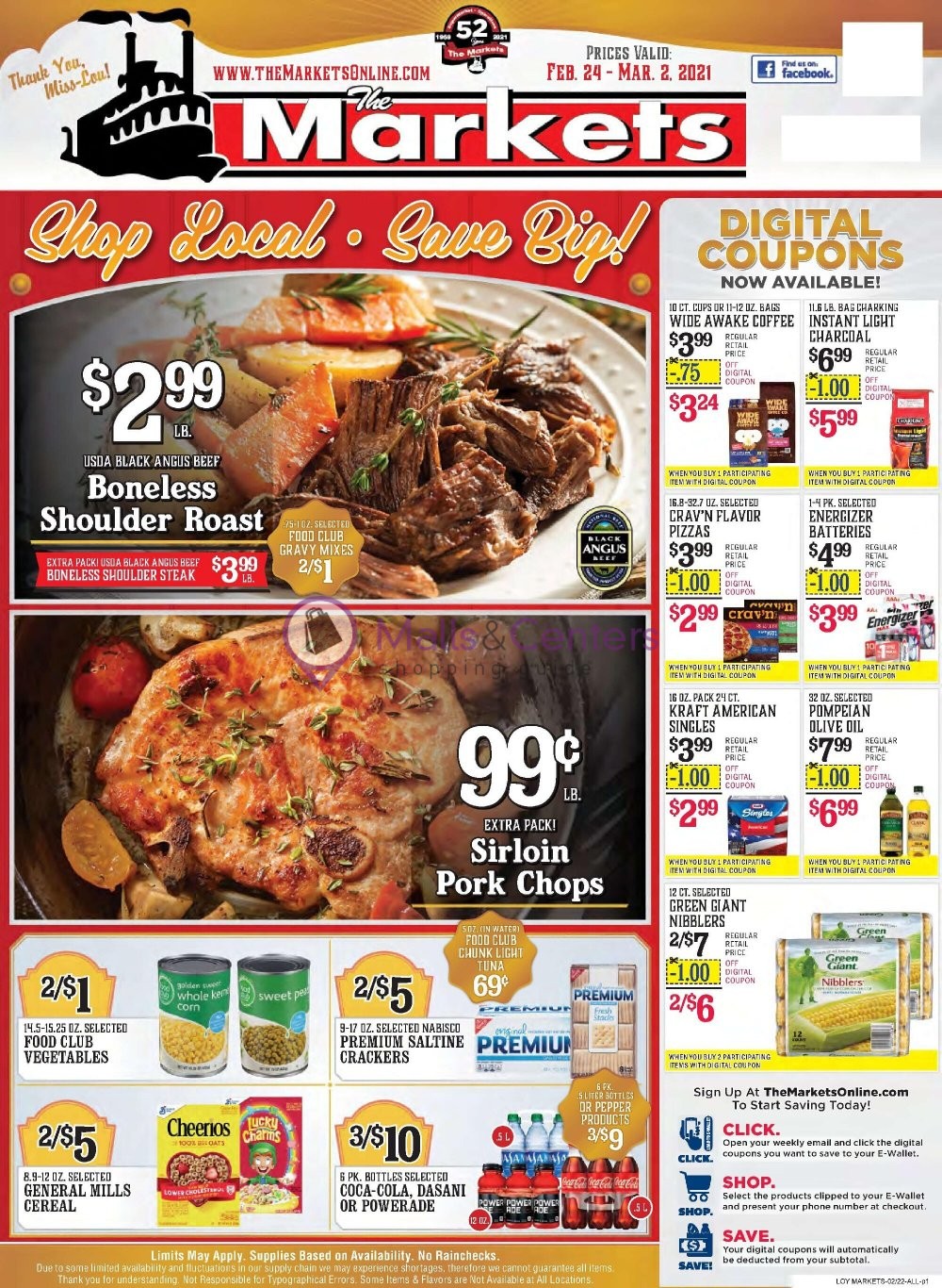 The Markets Weekly Ad - sales & flyers specials - MallsCenters
