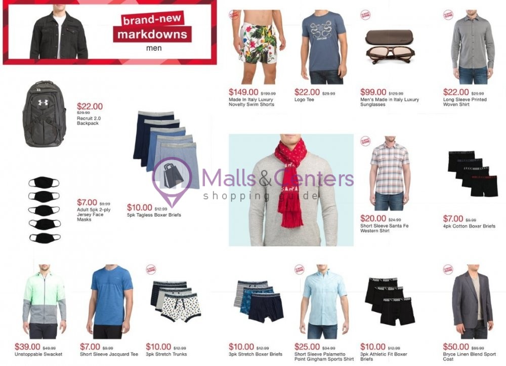 T.J.Maxx Weekly Ad - sales & flyers specials - MallsCenters