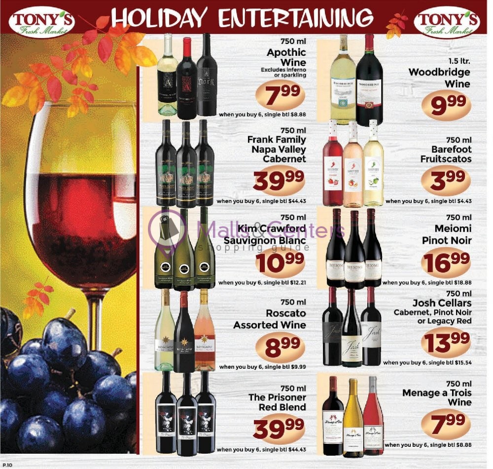 Tony's Fresh Market Weekly Ad - sales & flyers specials - MallsCenters