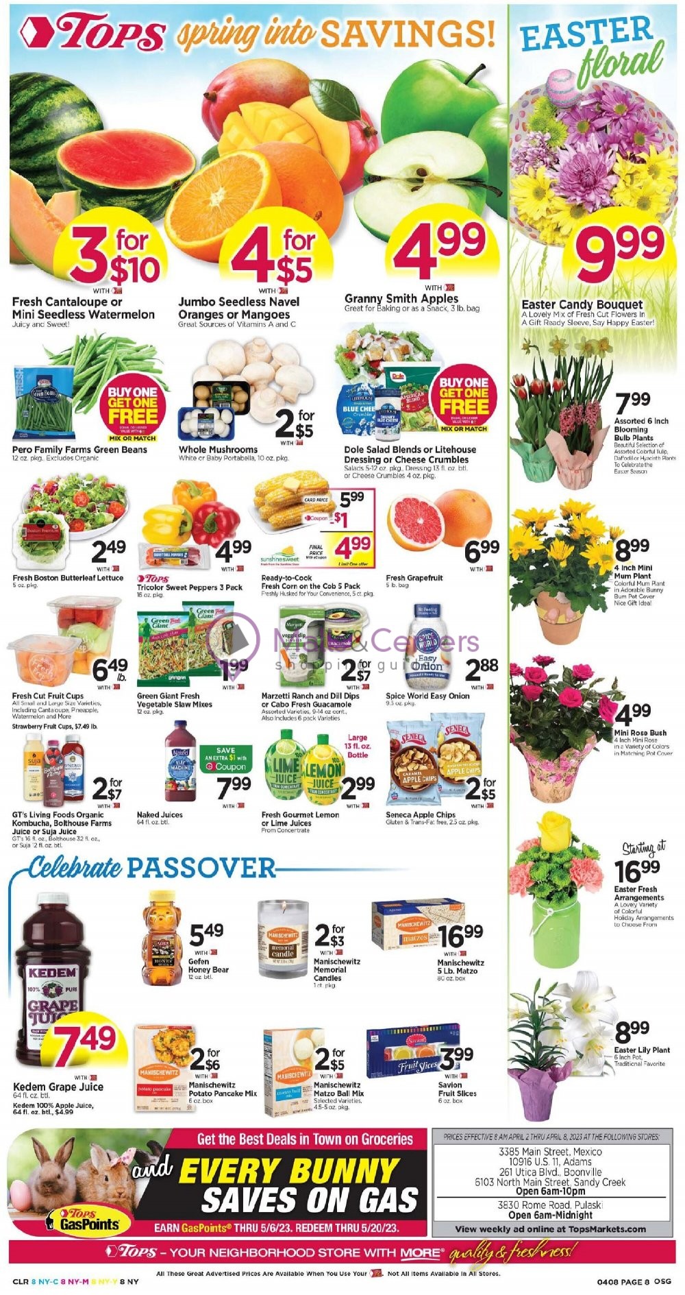 Tops Markets Weekly ad valid from 04/02/2023 to 04/08/2023 - MallsCenters