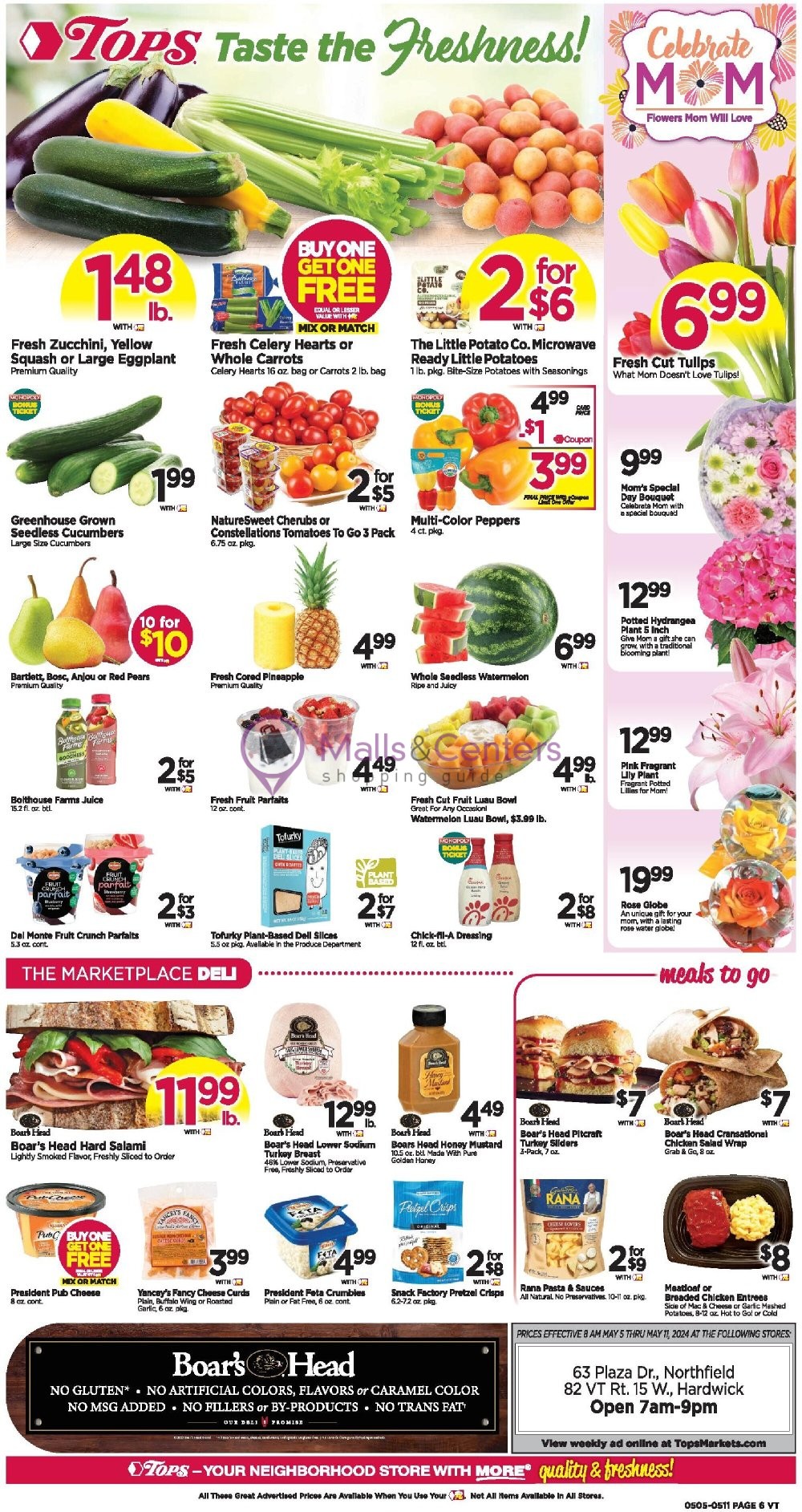Tops Markets Weekly ad valid from 05/05/2024 to 05/11/2024 - MallsCenters