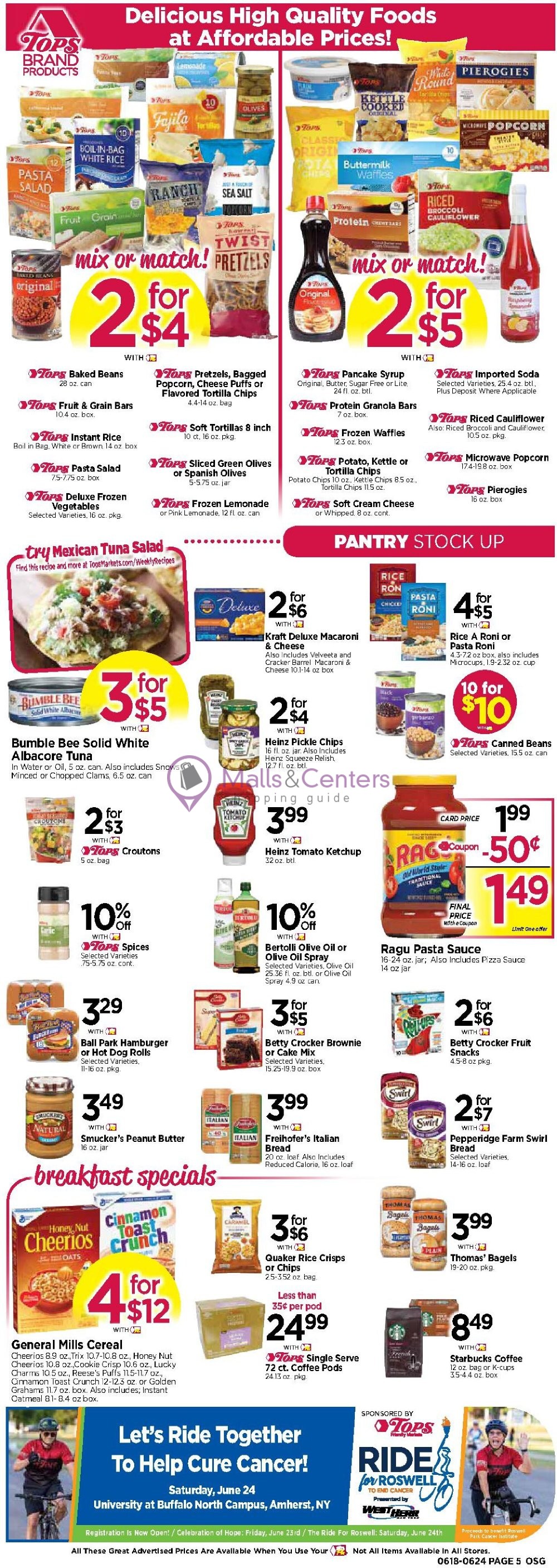 Tops Markets Weekly ad valid from 06/18/2023 to 06/24/2023 - MallsCenters