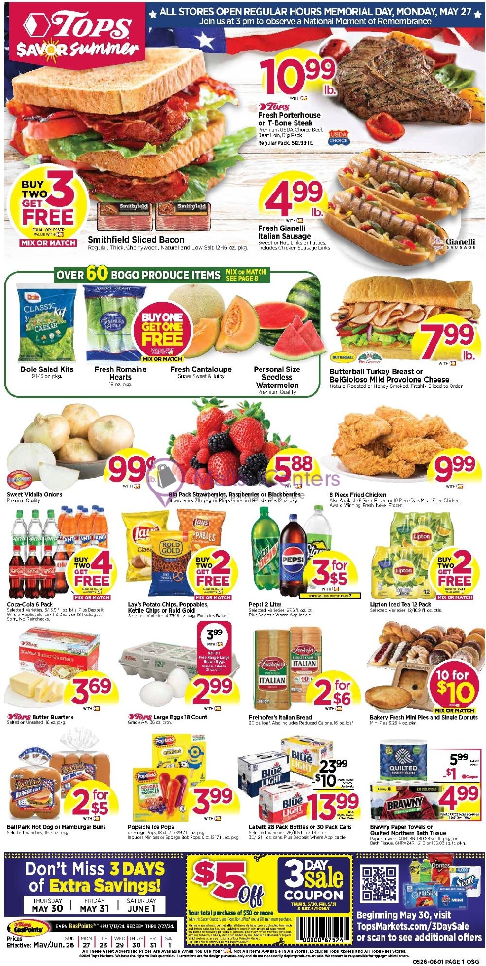 Tops Markets Weekly Ad, from Sun, 5/26/2024 - sales & flyers specials ...