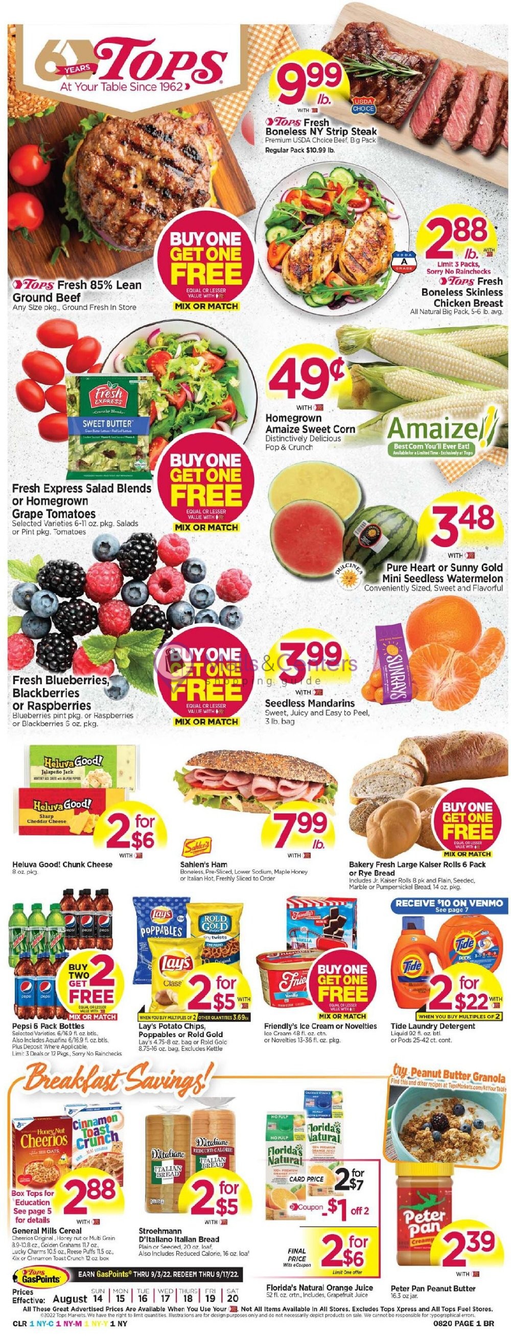 Tops Markets Weekly Ad - sales & flyers specials - MallsCenters