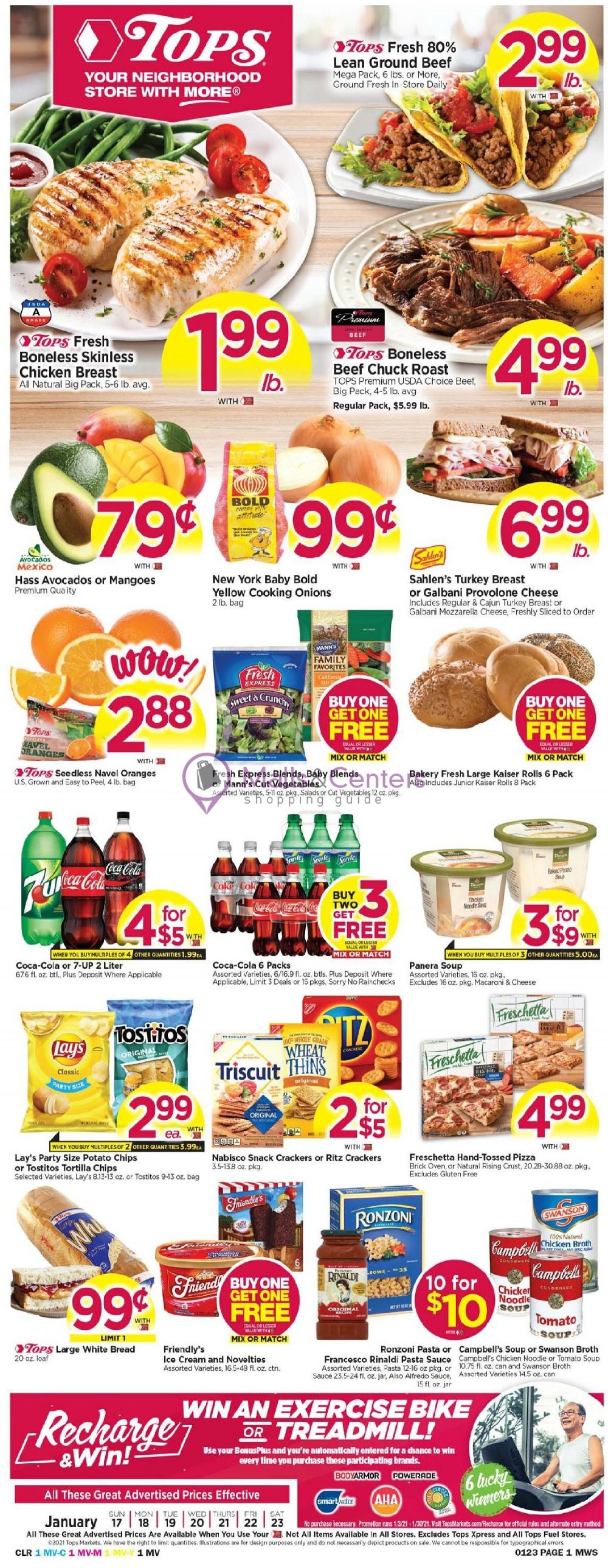 Tops Markets Weekly ad valid from 01/17/2021 to 01/23/2021 - MallsCenters